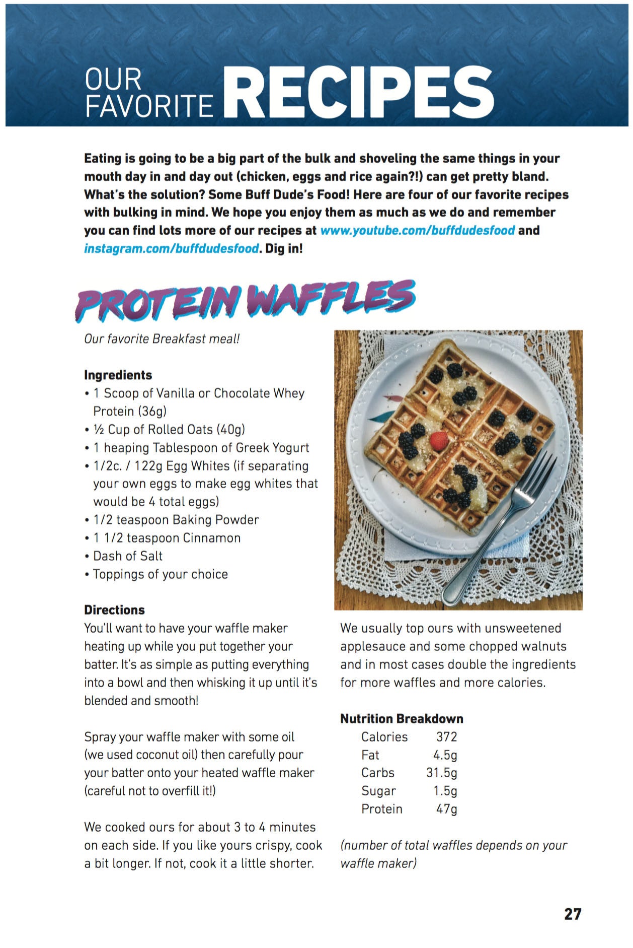 Buff Dudes - Workout Plans, Food Recipes and Apparel