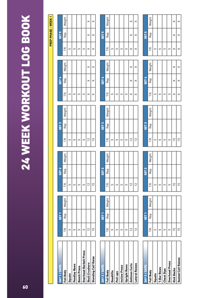 | B.U.F.F. Dudes 12 Week Plan Book (.PDF VERSION) | Buff Dudes